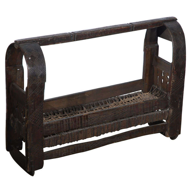 Folk Art African Bottle-Tops Basket, 20th Century at 1stDibs