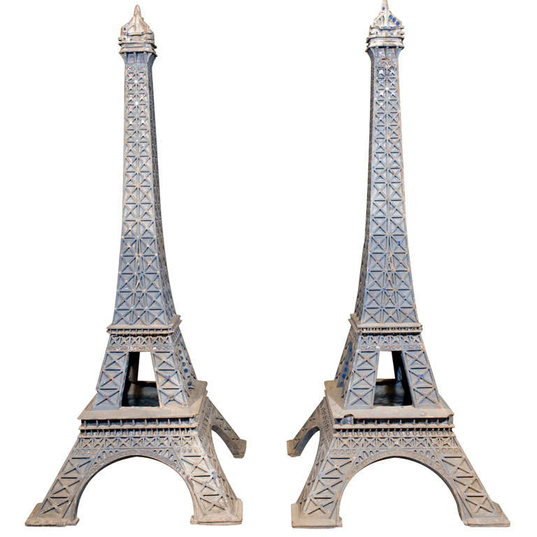 Two large scale models of the Eiffel Tower For Sale at 1stDibs | eiffel ...