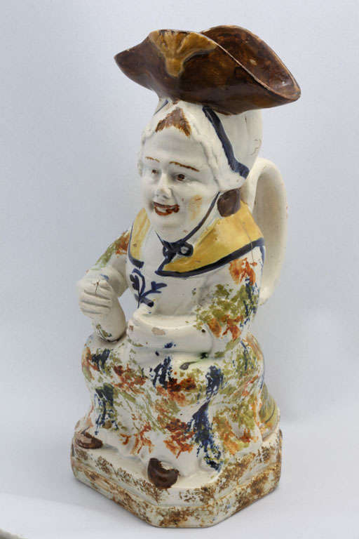 English Pearlware Martha Gunn Toby jug at 1stDibs