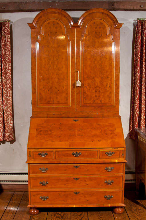 Custom Queen Anne Style Secretary For Sale at 1stDibs | queen anne ...