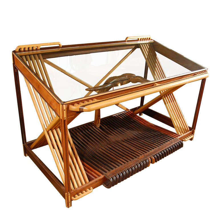 Marin County Hand Crafted Drafting Table For Sale at 1stDibs