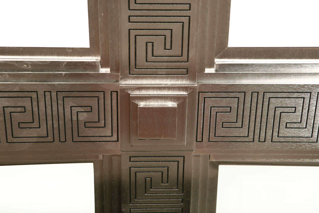 Meander Motif Art Deco Chandelier For Sale at 1stDibs