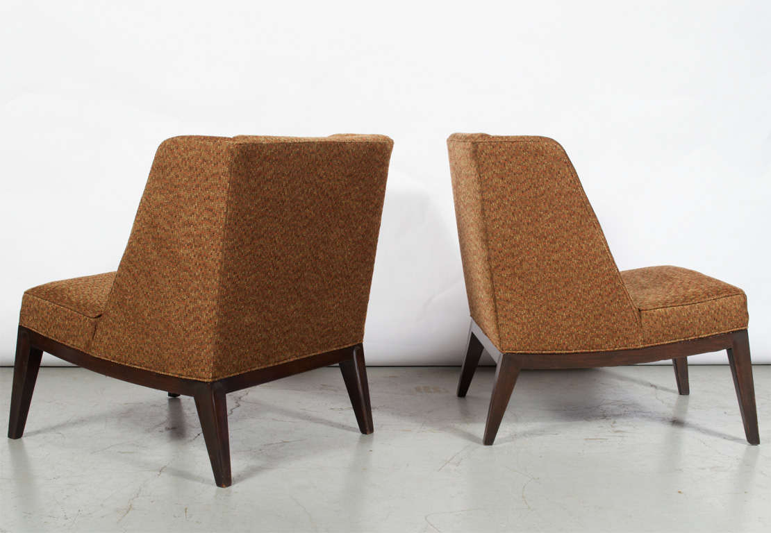 Edward Wormley - Pair of lounge chairs For Sale at 1stDibs