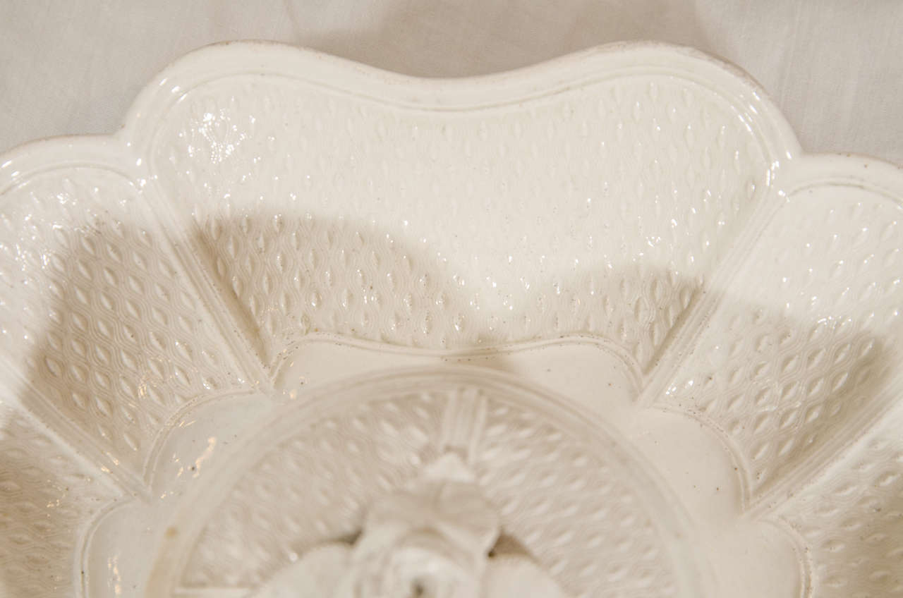 An 18th Century French Creamware Covered Dish at 1stDibs