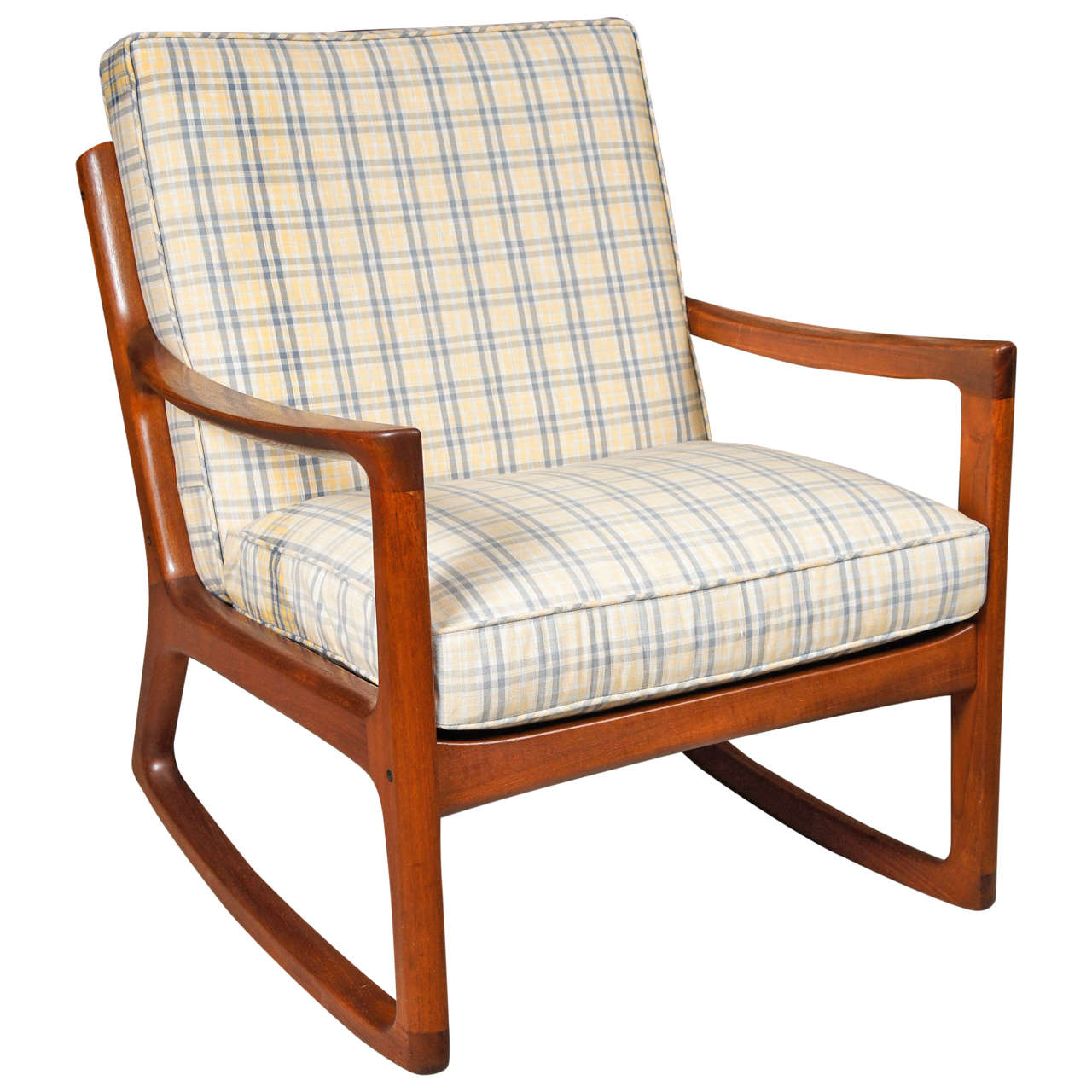 Mid Century Danish Rocker by Ole Wanscher at 1stDibs