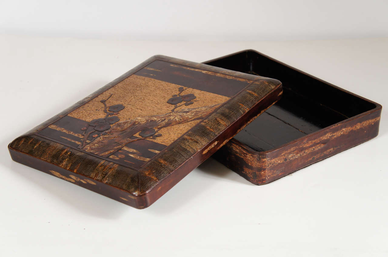 A Fine Late 19th Century Japanese Wood and Lacquer Box at 1stDibs
