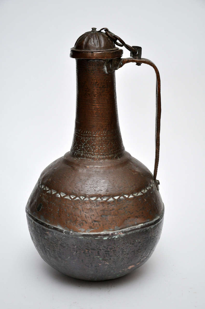 African Hammered Copper Water Jug at 1stDibs | african water jug