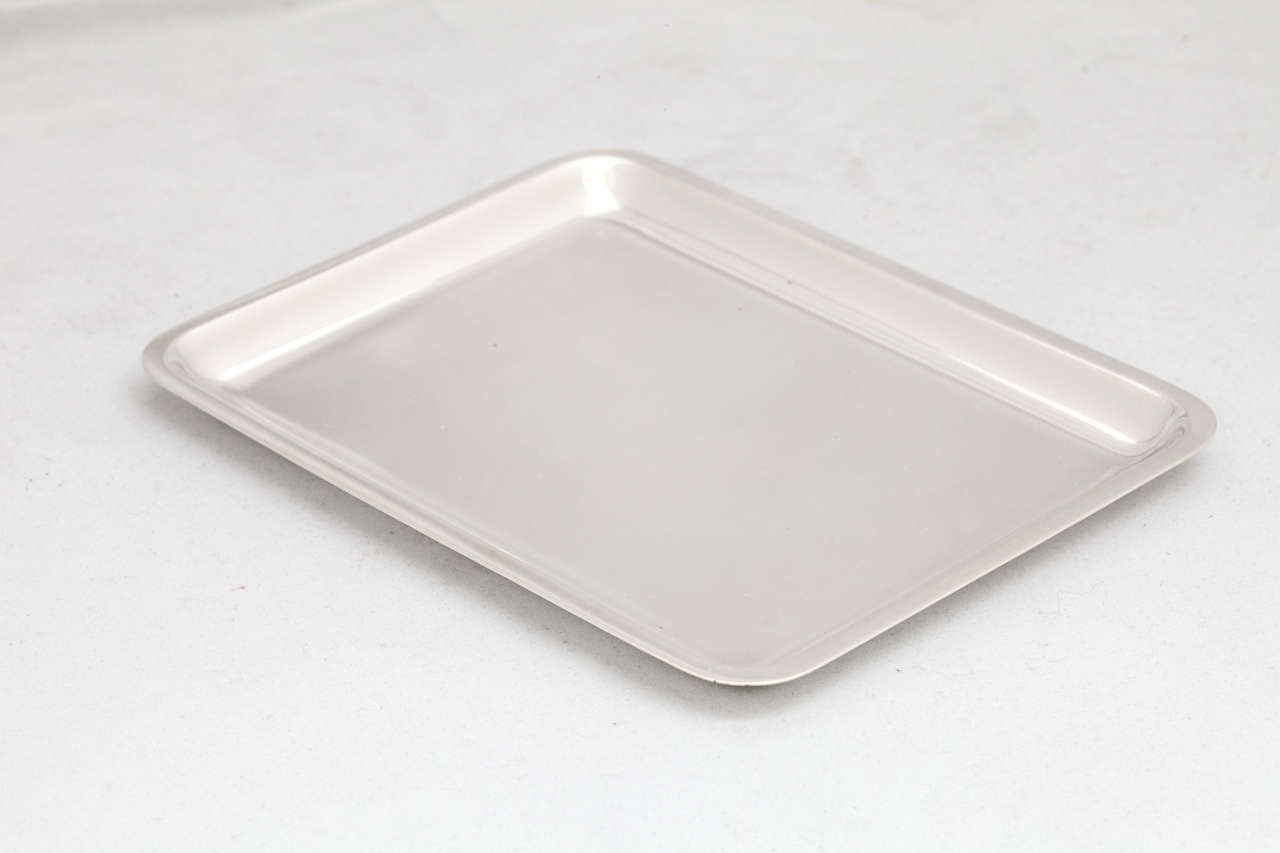 Midcentury Sterling Silver Calling Card Tray by Tiffany and Co. at ...
