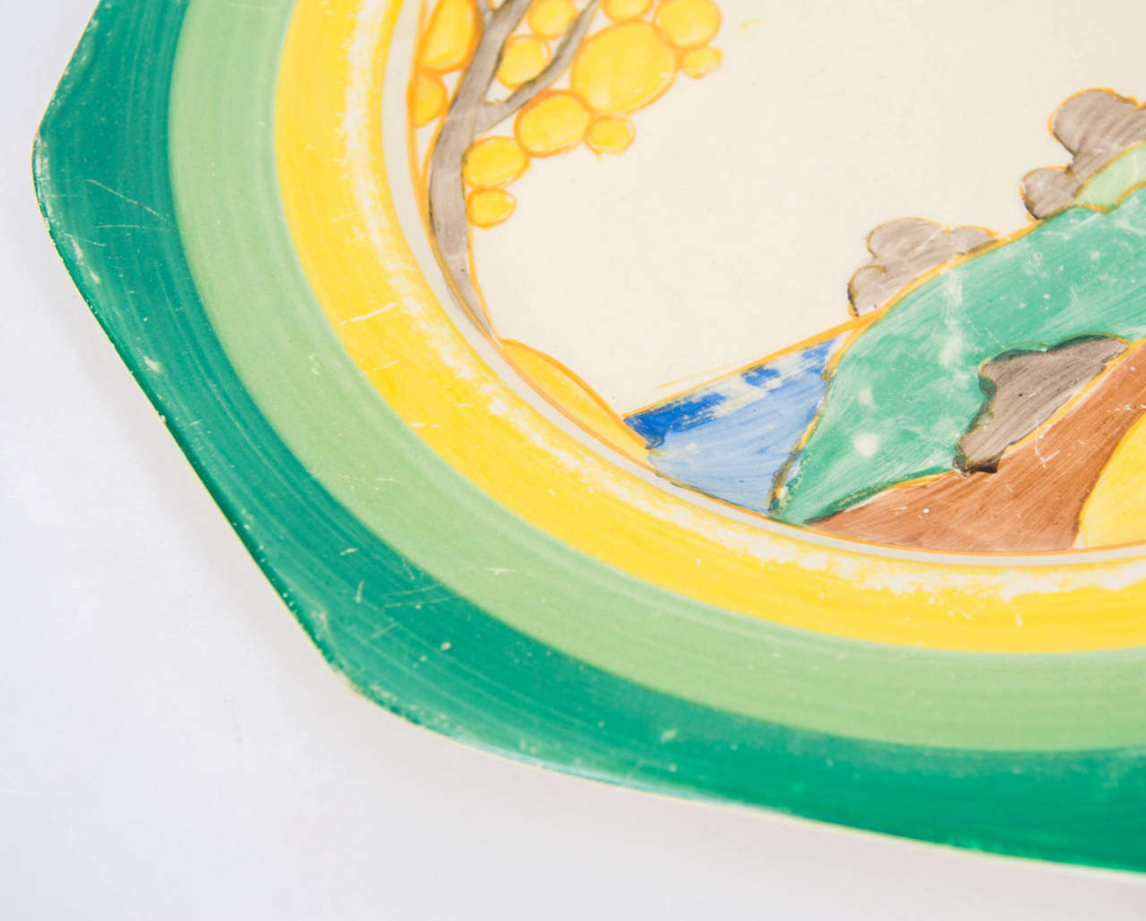 Clarice Cliff, Plate, Bizarre Range, "Secrets" Pattern, circa 1933-1937 ...