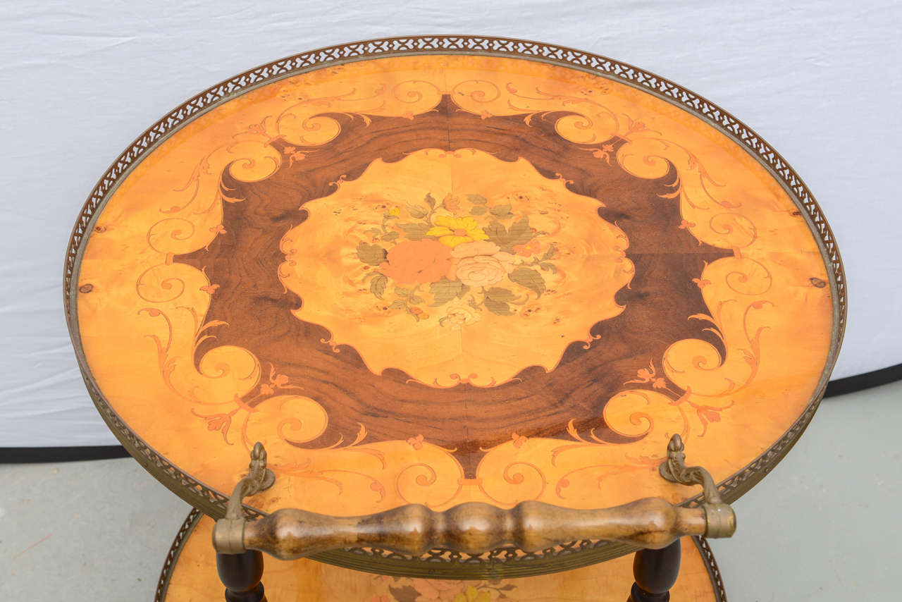 Italian Marquetry Bar Cart or Tea Trolley by Sorrento, 1960s at 1stDibs ...