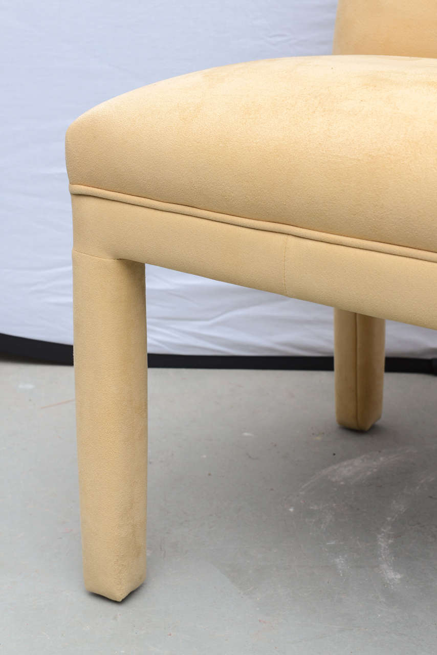 Tri Mark Dining Chairs, Set of Eight in Ultra Suede, USA, 1970s at 1stDibs