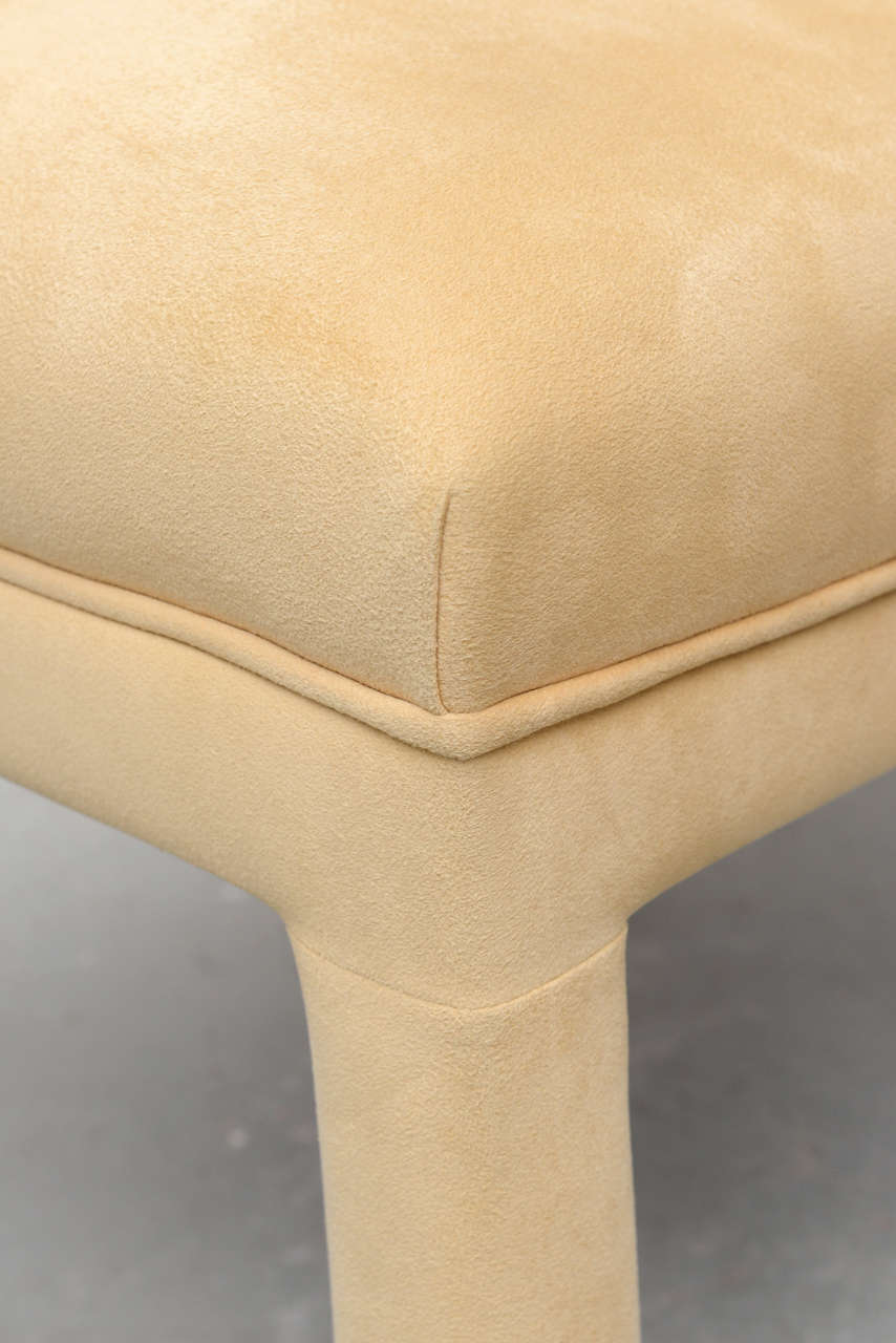 Tri Mark Dining Chairs, Set of Eight in Ultra Suede, USA, 1970s at 1stDibs