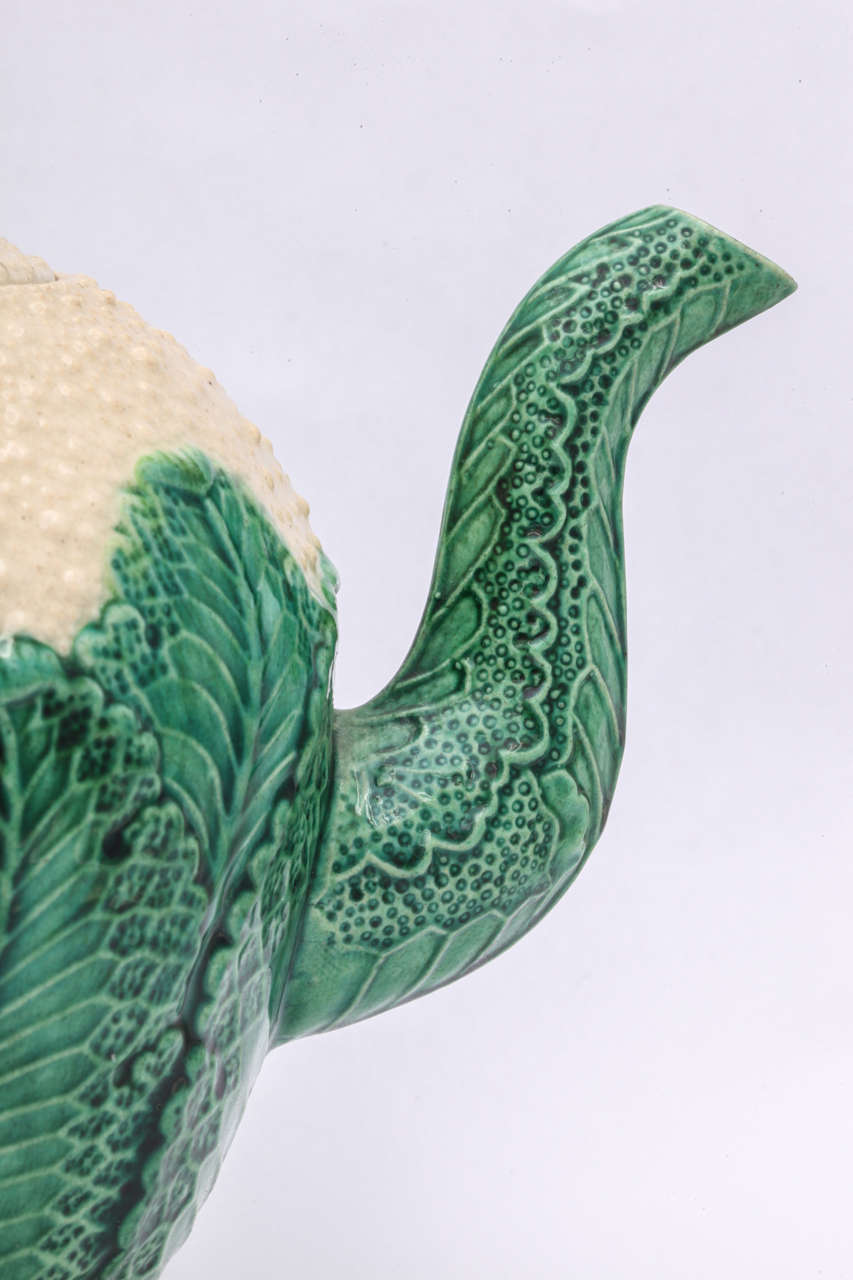 Fine Whieldon School Pottery Cauliflower Teapot For Sale at 1stDibs
