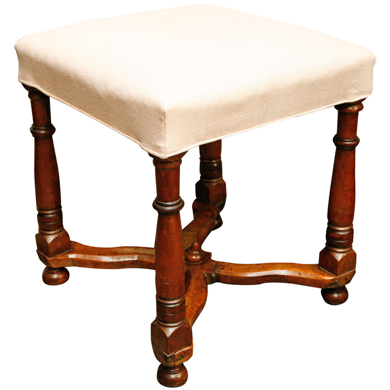 French Upholstered Stool, Circa 1820 at 1stDibs
