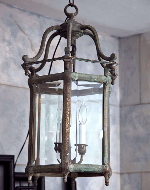 English Regency-Style Bronze Center Hall Lantern at 1stDibs