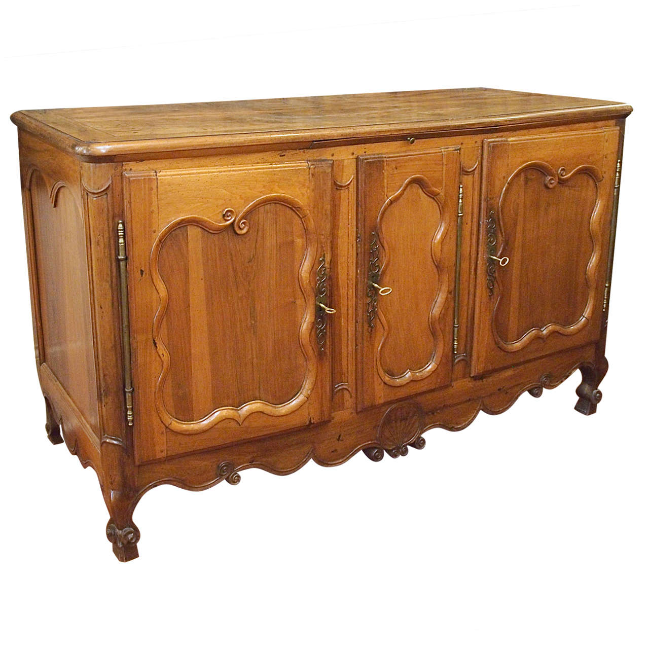 French Provincial Three Door Buffet For Sale at 1stDibs