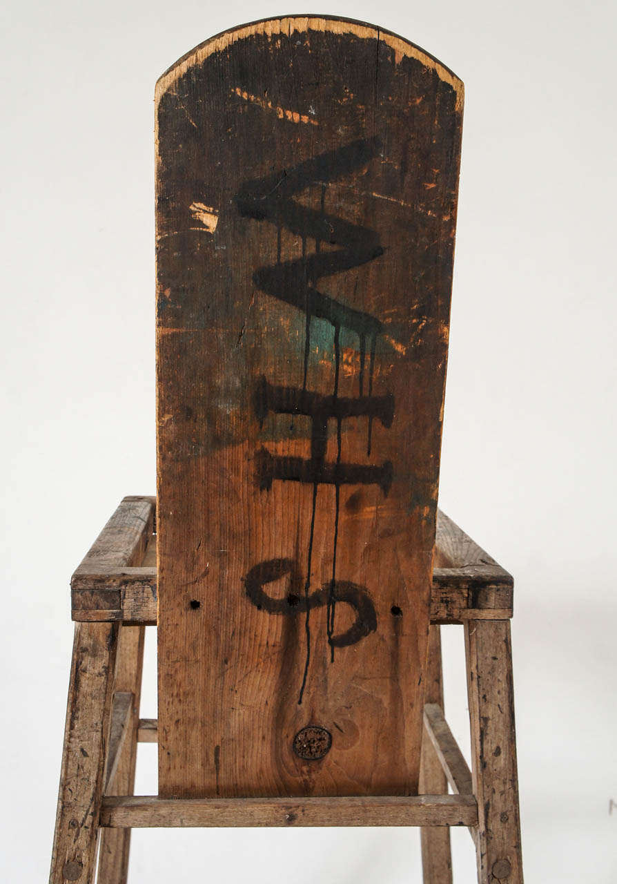 The Primitive "Sorting" Chair at 1stDibs