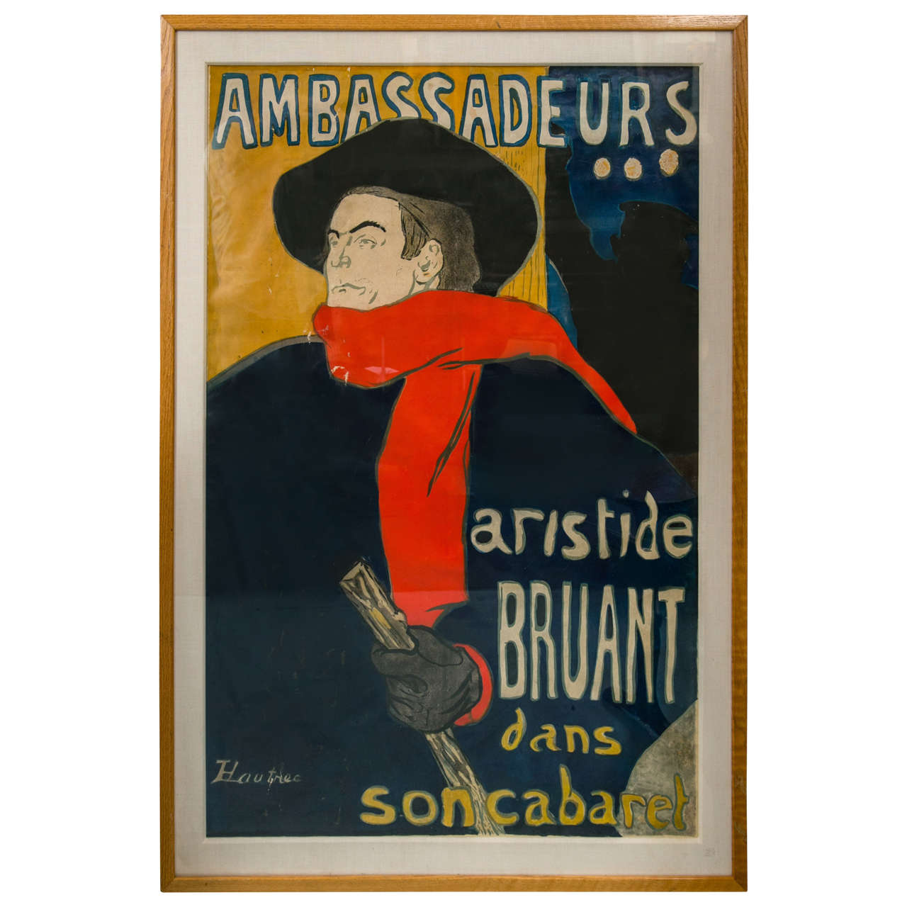 Henri de Toulouse-Lautrec Poster of Aristide Bruant at 1stDibs ...