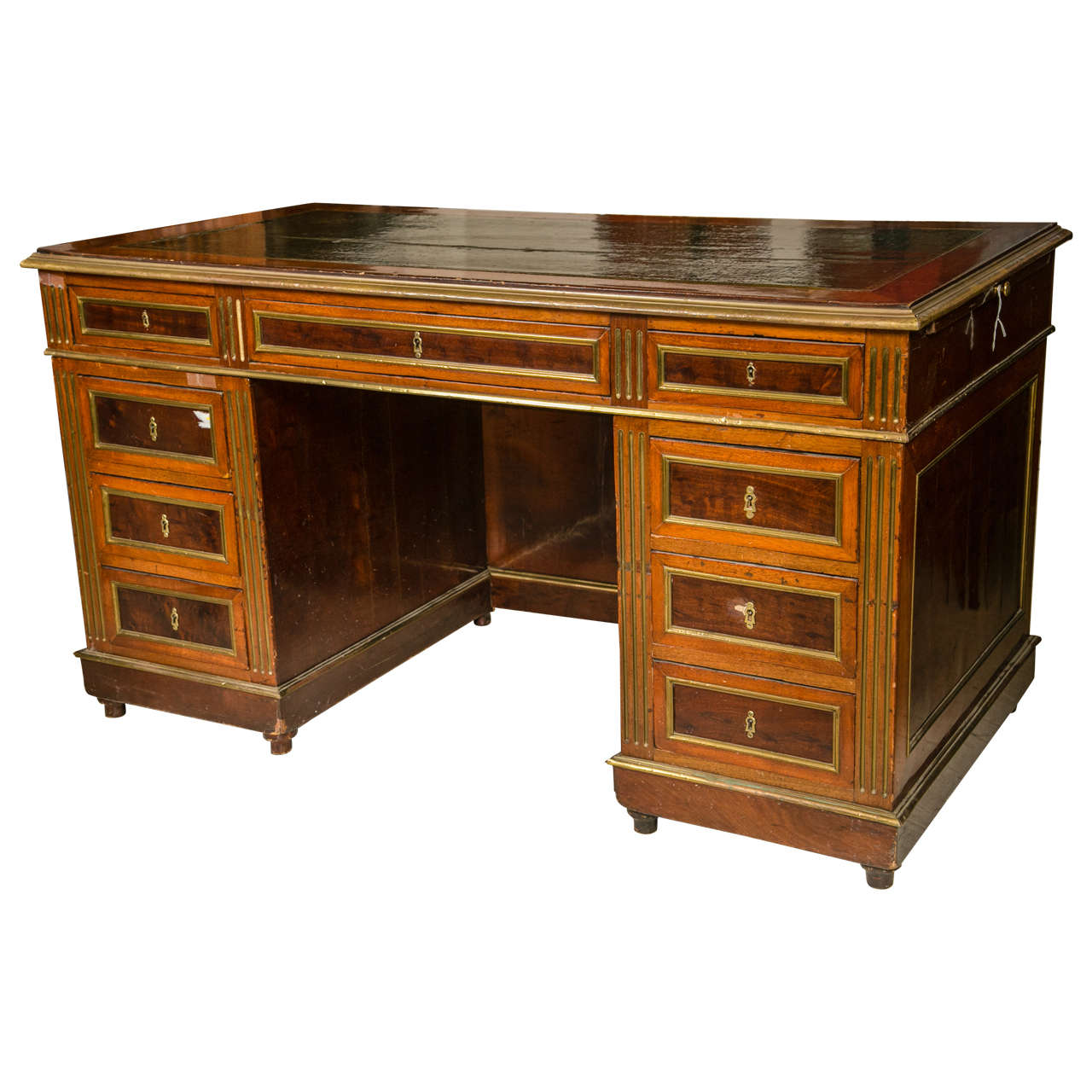 Antique Russian Neoclassical Knee Hole Desk at 1stDibs