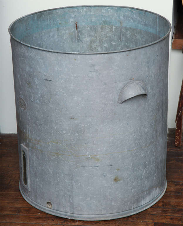 Galvanized Barrel at 1stDibs