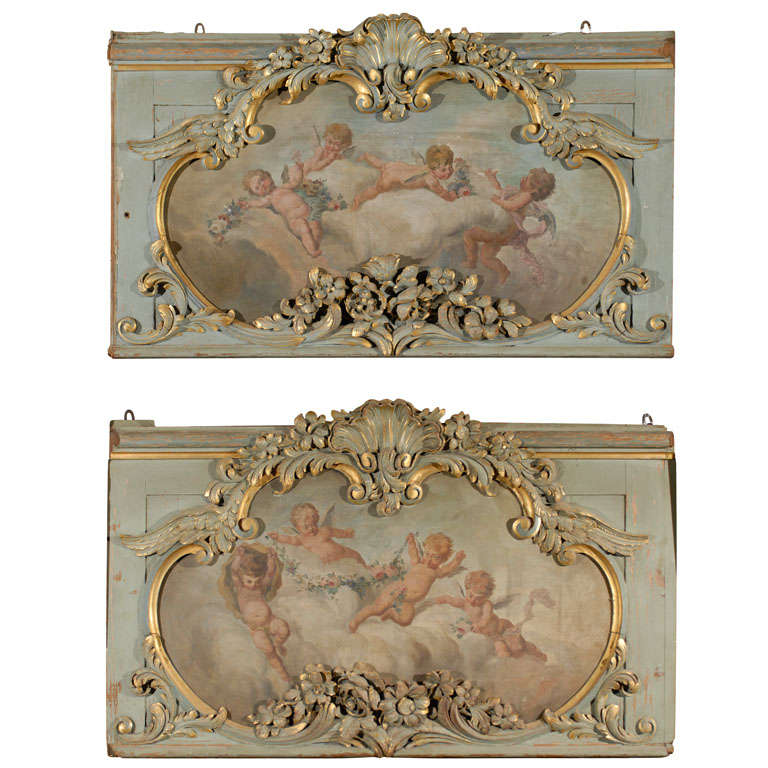Pair of French panels For Sale at 1stDibs