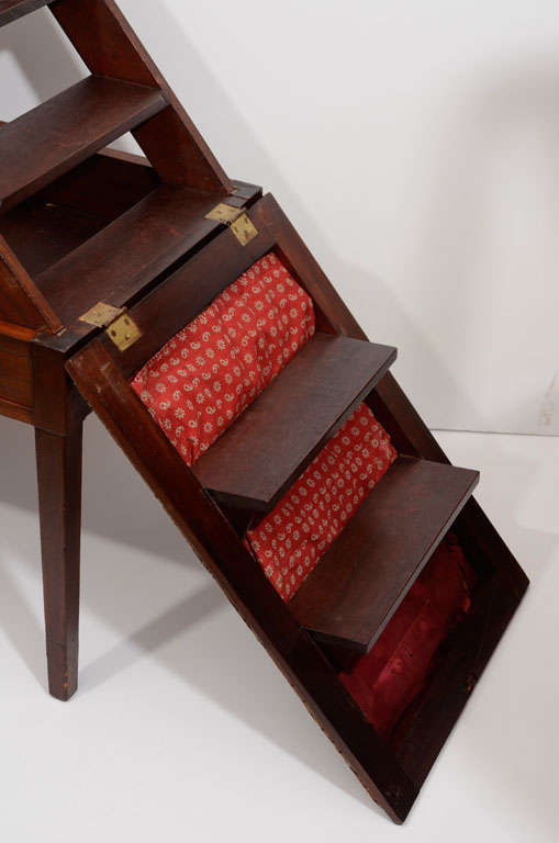 English Folding Library Steps at 1stDibs