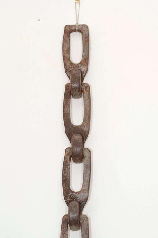 USA Industrial Iron Link Chain For Sale at 1stDibs