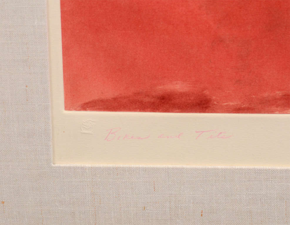 Earl Linderman Original Monotype; "Bike and Tits" 1985 at 1stDibs ...