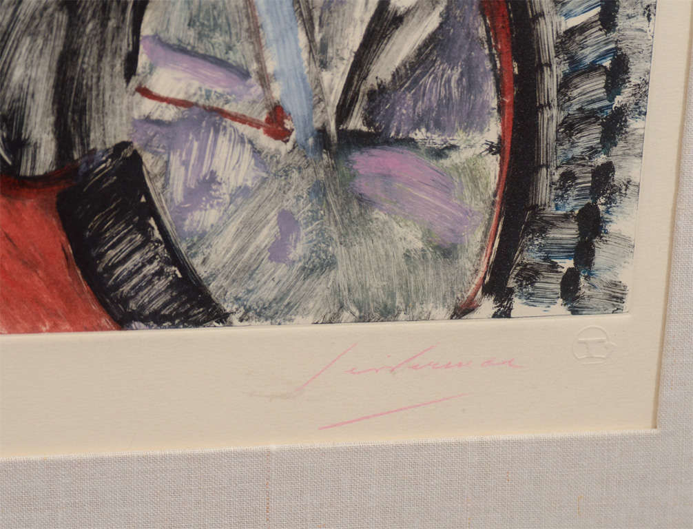 Earl Linderman Original Monotype; "Bike and Tits" 1985 at 1stDibs ...