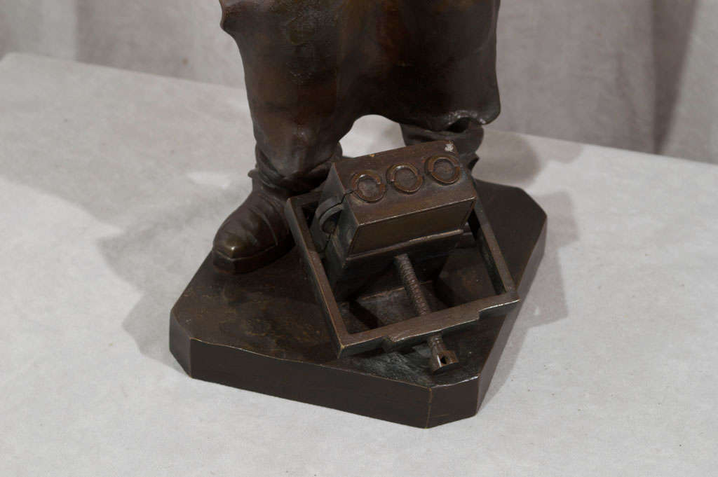 Bronze Statue of Foundry Worker at 1stDibs | bronze workers, still ...