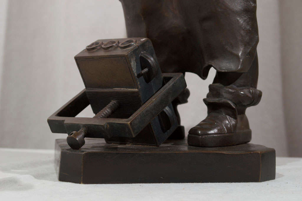 Bronze Statue of Foundry Worker at 1stDibs | bronze workers, still ...