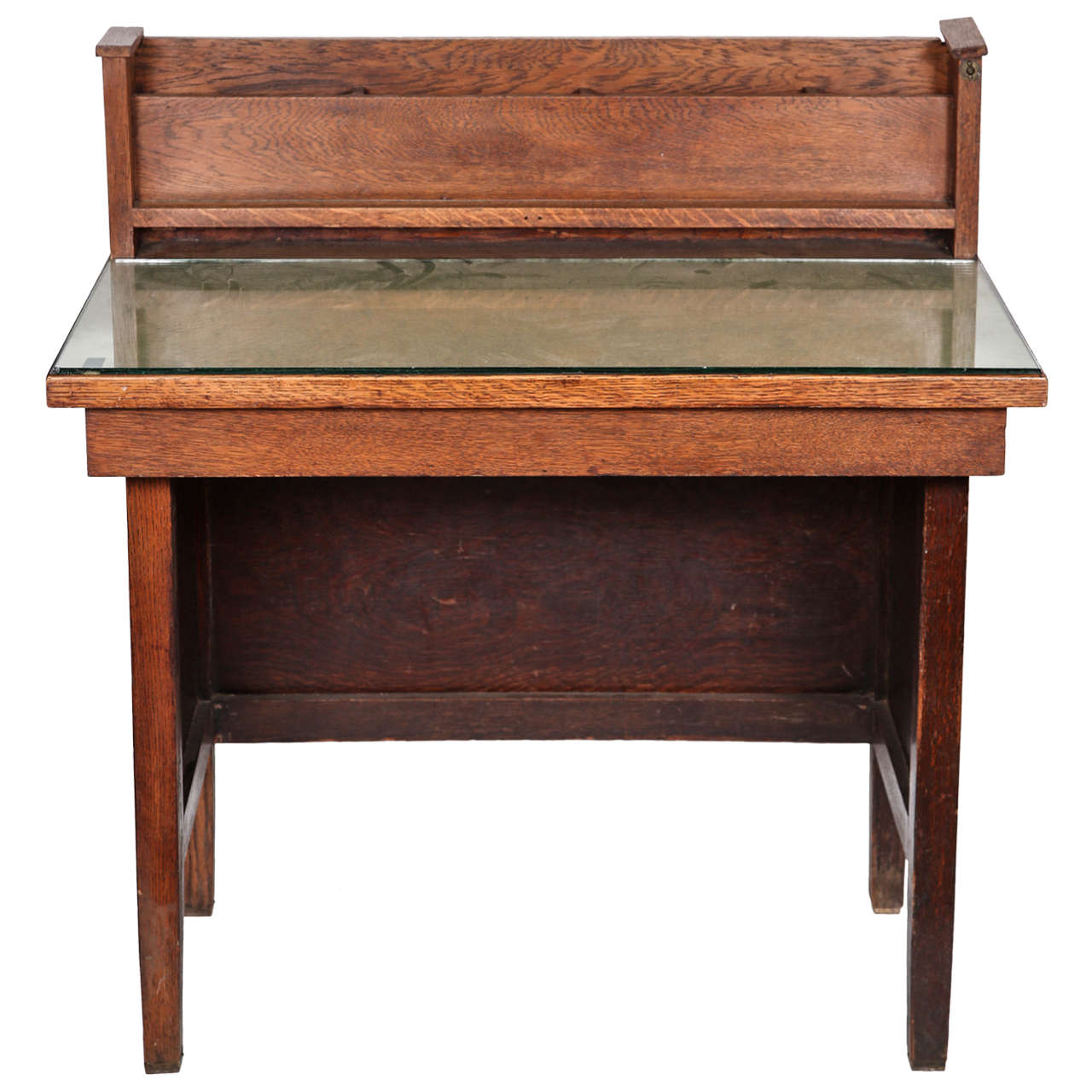 1800s Wooden Bank Table with Pigeon Holes and Pencil Tray at 1stDibs ...