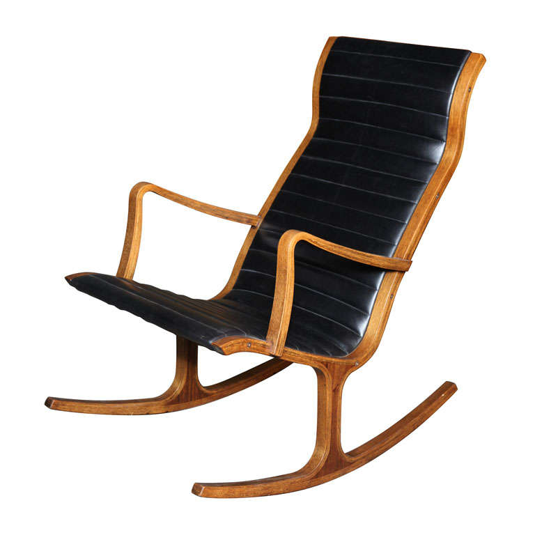 Vintage Japanese Rocking Chair by Kosuga at 1stDibs