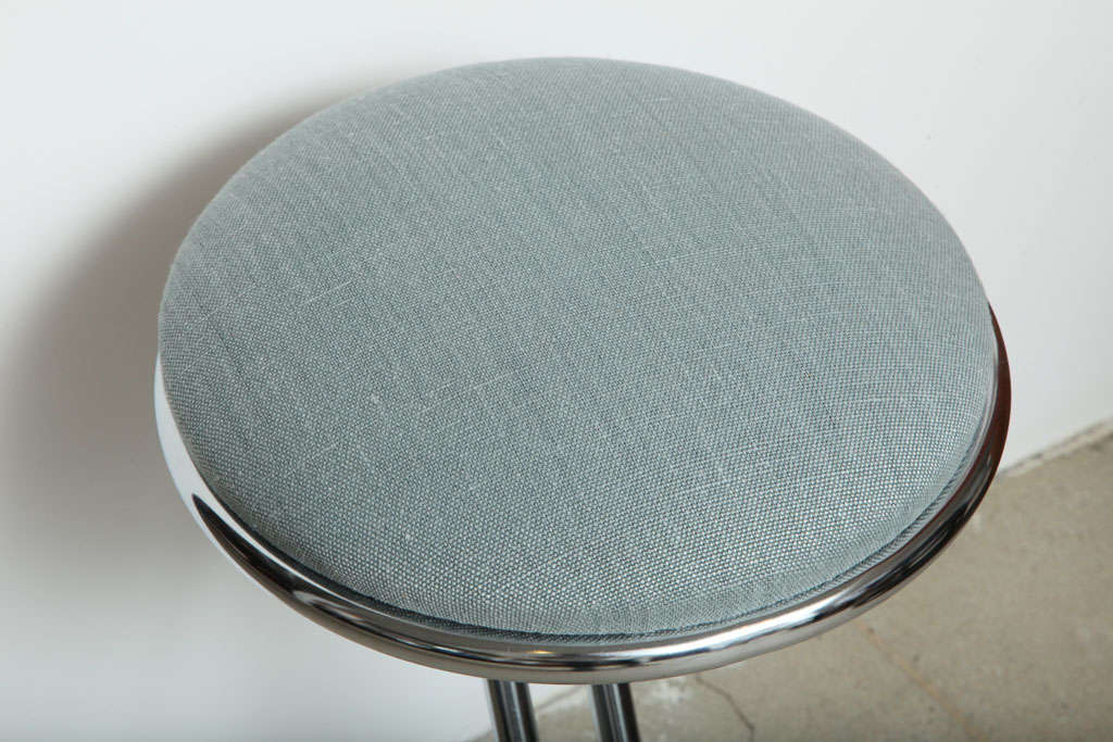 Z Chrome Counter Bar Stool by Gilbert Rohde for Troy Sunshade at ...