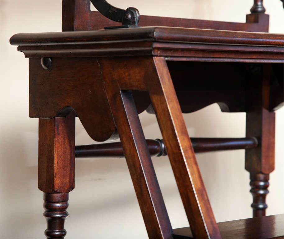Library Ladder With A Book Rest at 1stDibs