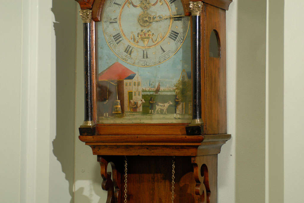 19th Century Friesland Stoel Clock For Sale at 1stDibs