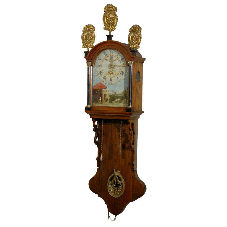 19th Century Friesland Stoel Clock For Sale at 1stDibs