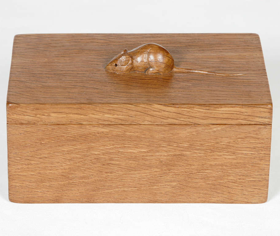 A Robert Thompson “Mouseman” Oak box. at 1stDibs