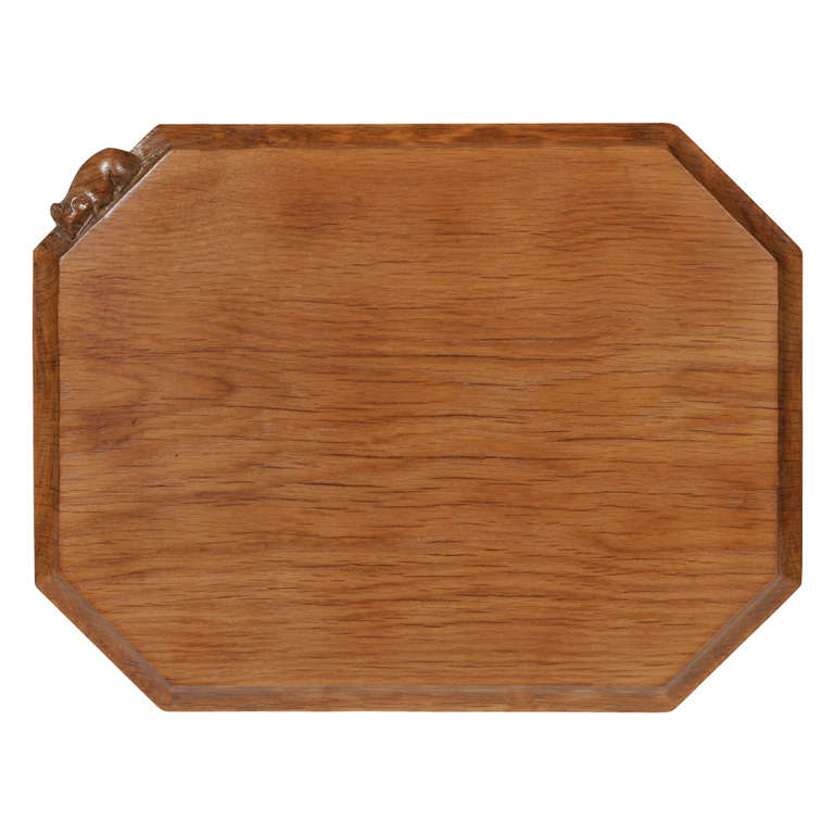 An Oak Chopping Board by Robert “Mouseman” Thompson at 1stDibs