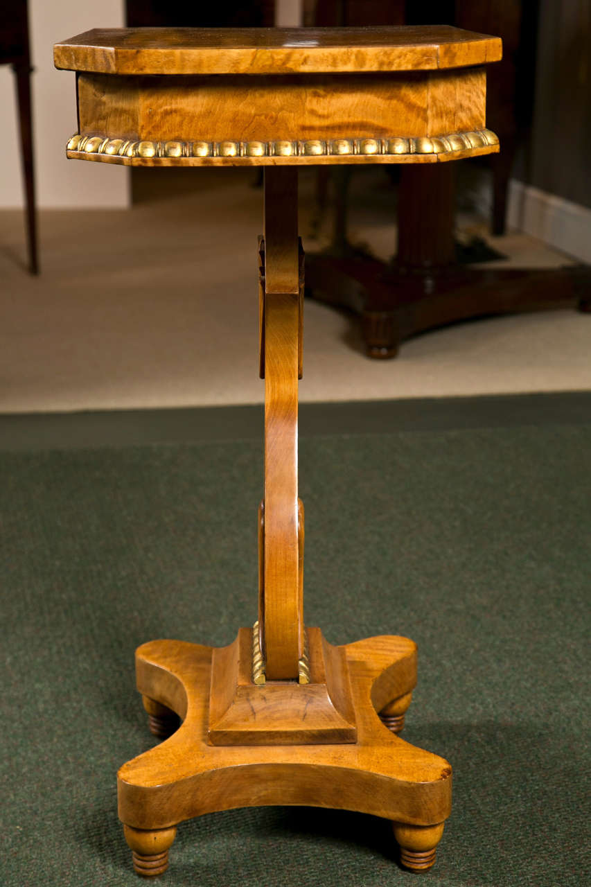 Lyre Form Side Table For Sale at 1stDibs