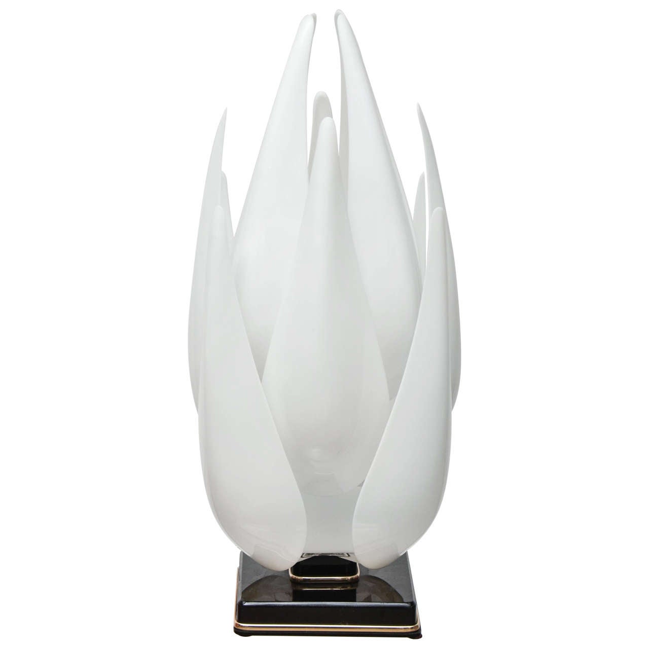 Rougier Acrylic Tulip Petal Lamp For Sale at 1stDibs