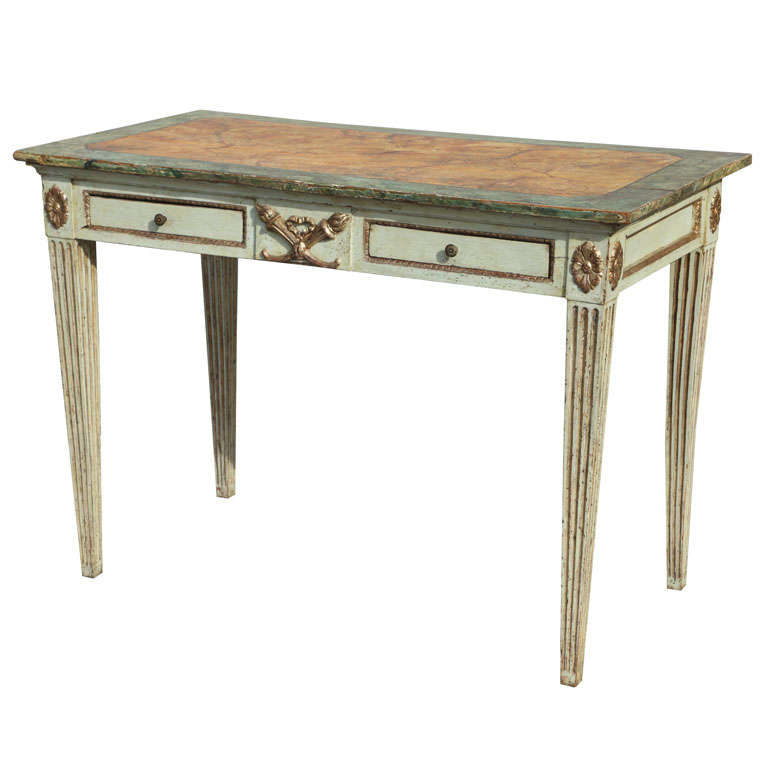 English Painted Desk For Sale at 1stDibs
