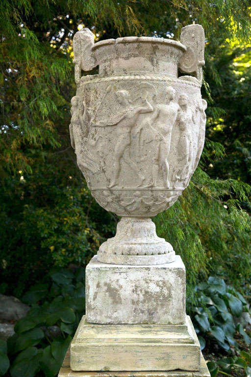 Stone Garden Urn after Townley Vase at 1stDibs