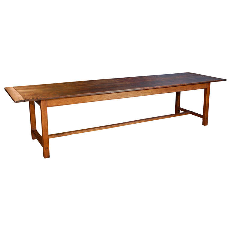 Very Large Oak and Pine Dining Table at 1stDibs Very Large Oak and Pine Dining Table at 1stDibs