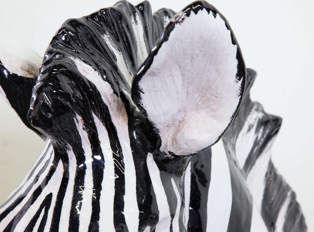 Large Ceramic Zebra Figure at 1stDibs | ceramic zebra statue, ceramic ...