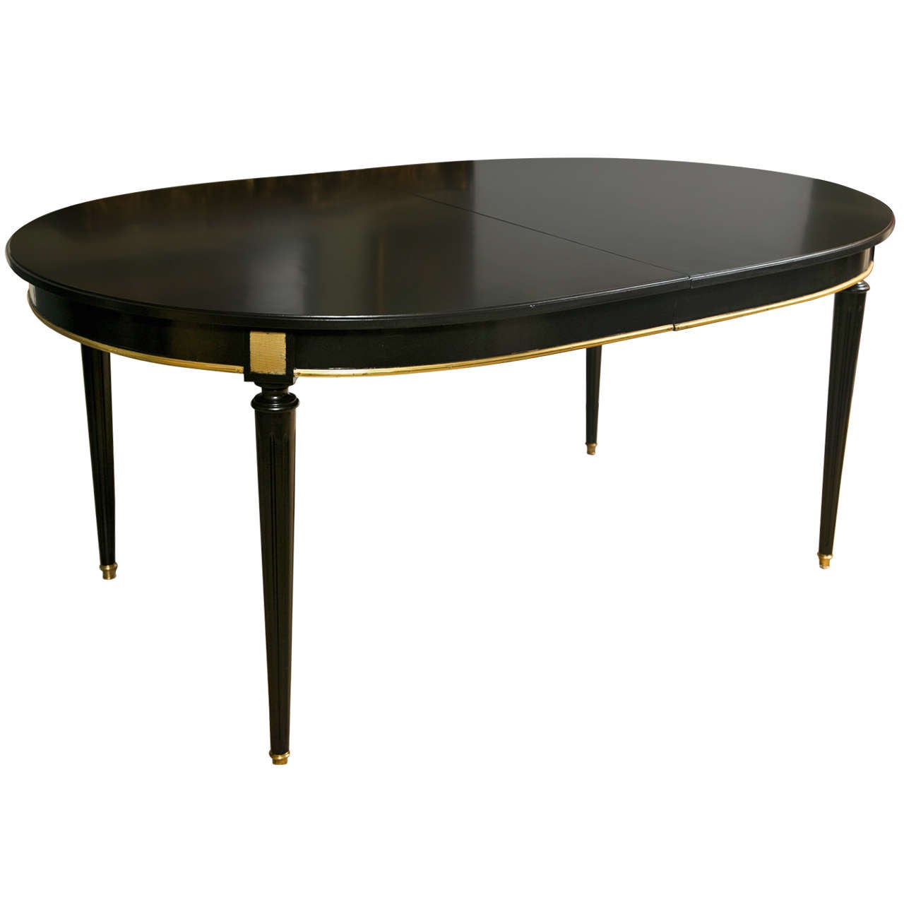 Attrib to Maison Jansen Ebonized Dining Table at 1stDibs