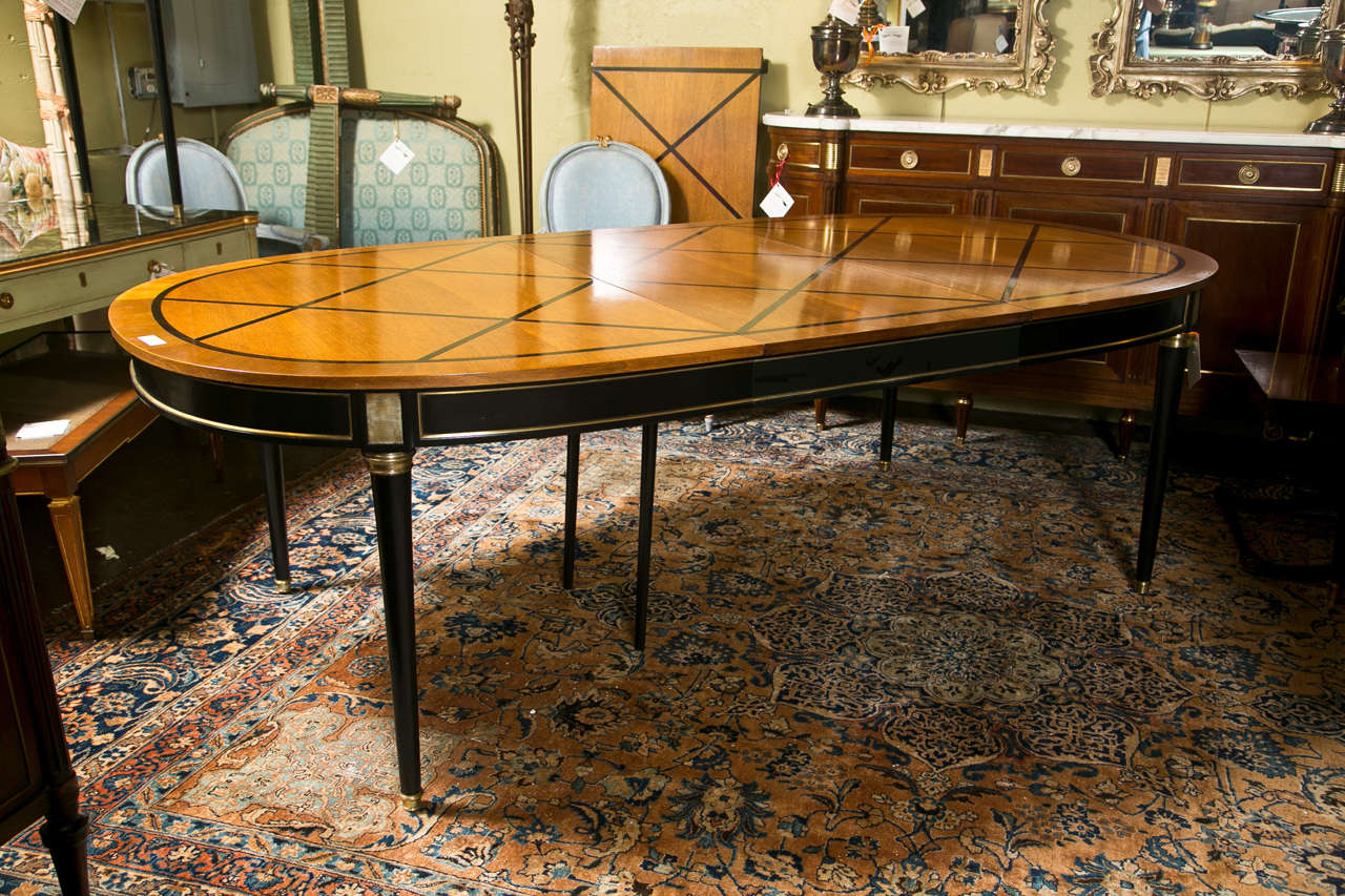French Louis XVI Style Dining Table by Maison Jansen at 1stDibs