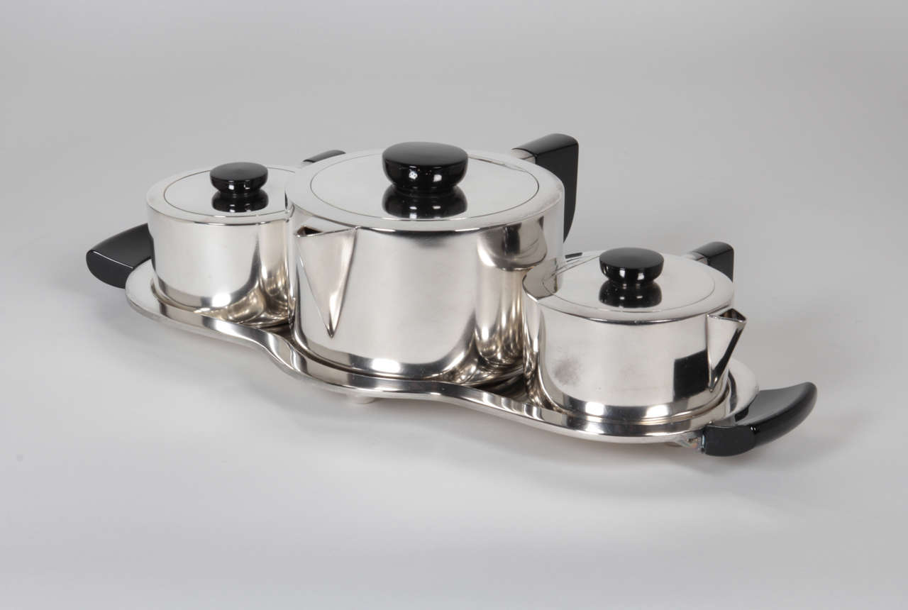 Jean G. Theobald / Wilcox American Art Deco Tea set on tray c.1928 For ...