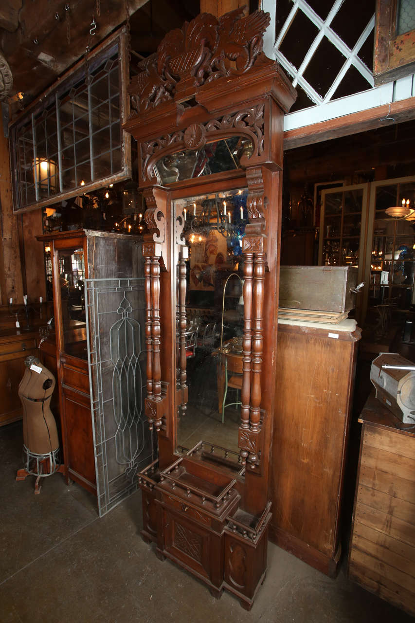 Carved Wood Pier Mirror with Original Glass For Sale at 1stDibs | pier ...