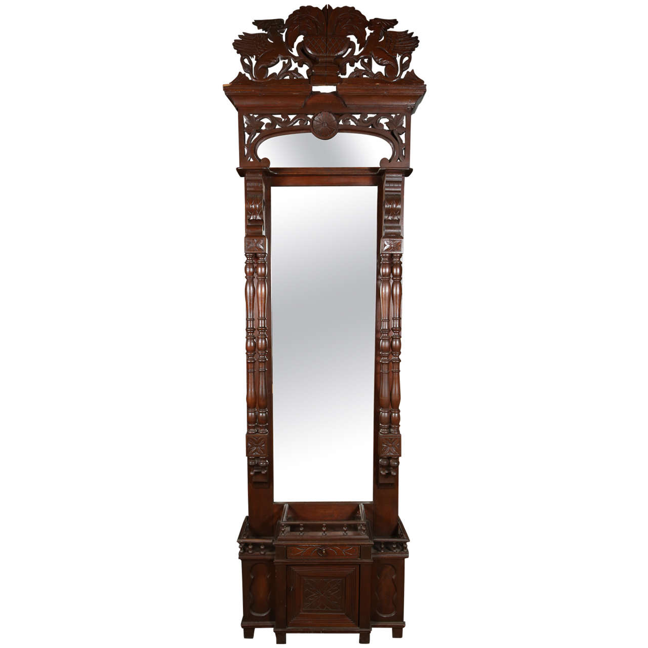 Carved Wood Pier Mirror with Original Glass For Sale at 1stDibs | pier ...